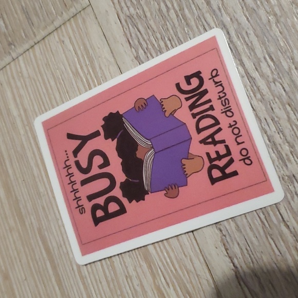 Other | Shhhhh Busy Reading Do Not Disturb Sticker | Poshmark